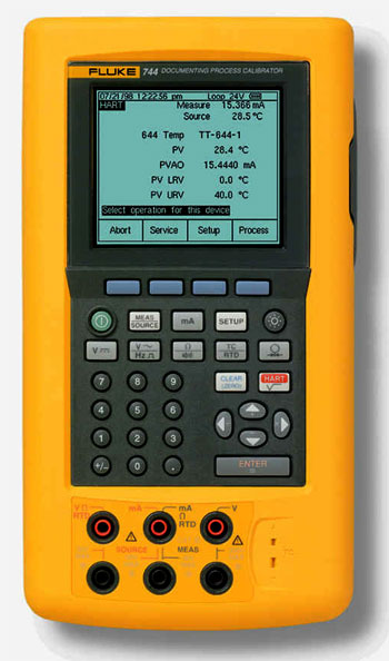 Регистрирующий калибратор оборудования Fluke 744